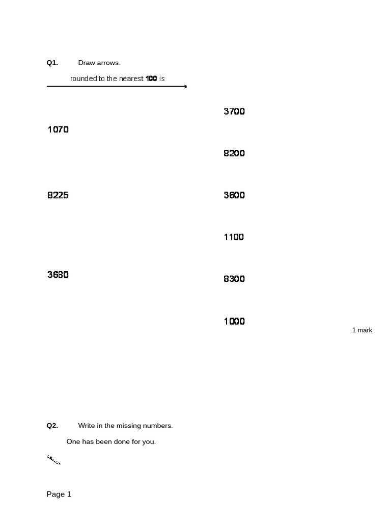Rounding - Level 4 - Questions | PDF