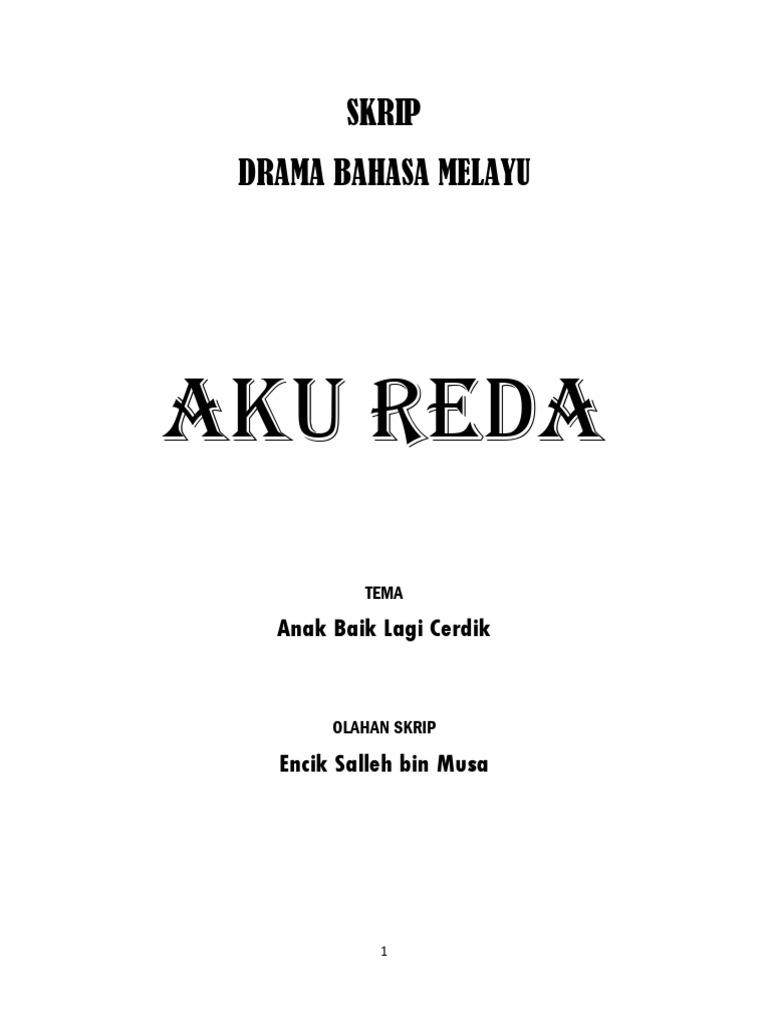 Aku Reda Drama BM | PDF