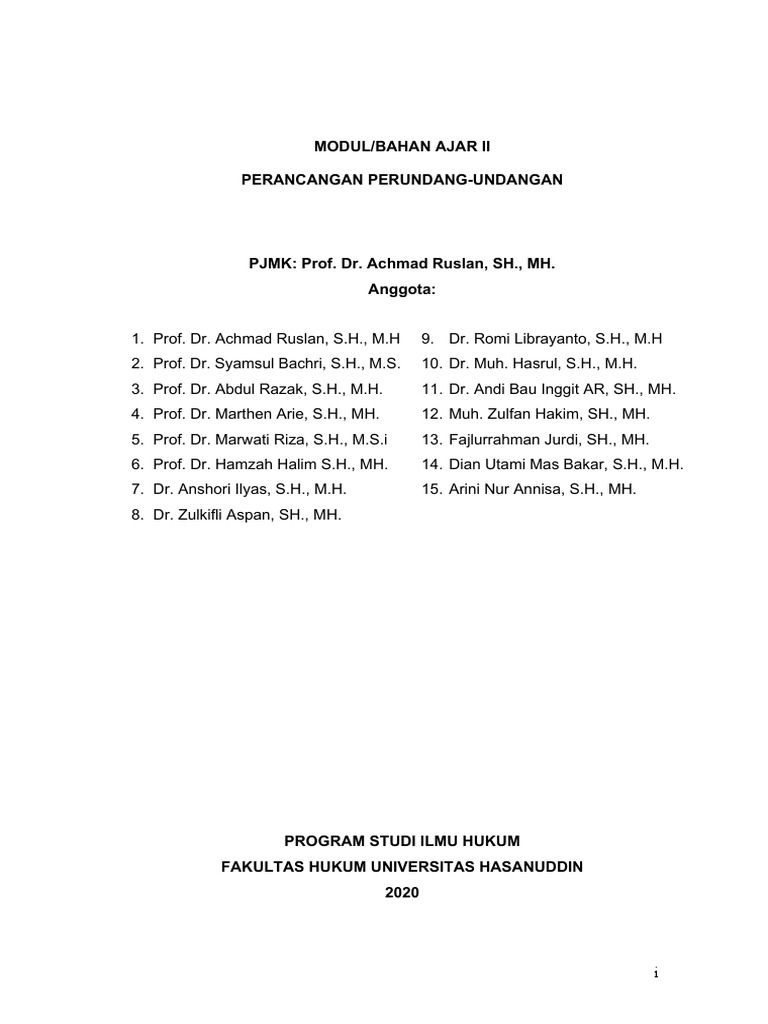 Modul II Percun Ih | PDF