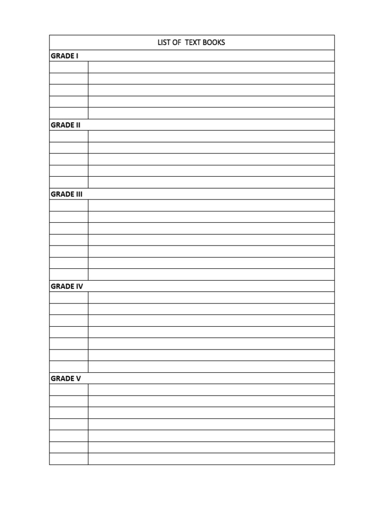 Book List 2021 22 | PDF