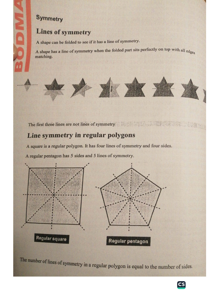 Symmetry Olevel Notes | PDF