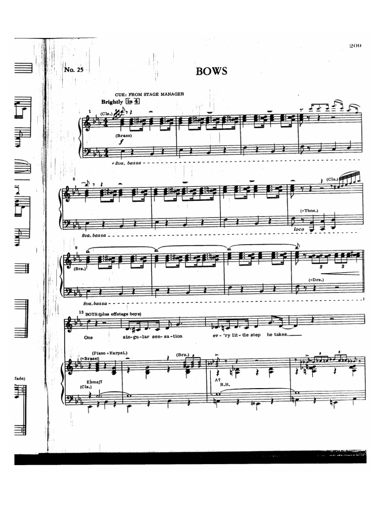 ONE - A Chorus Line Score | PDF