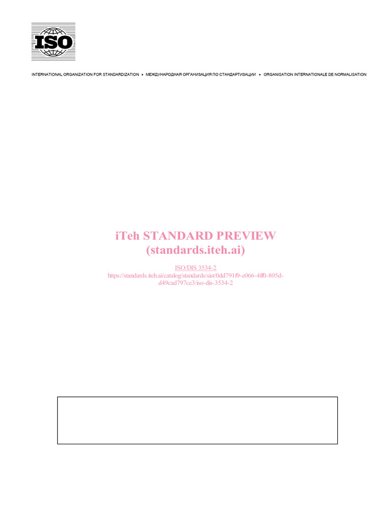 Iso Dis 3534 2 | PDF