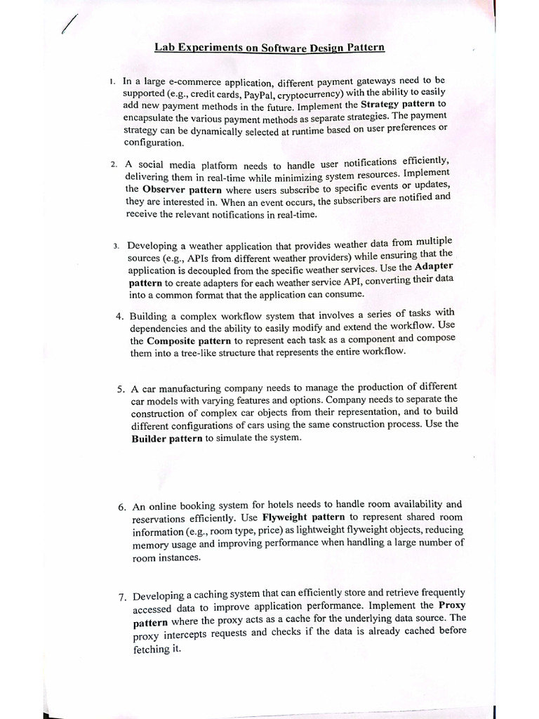 Sw Design Pattern Pdf