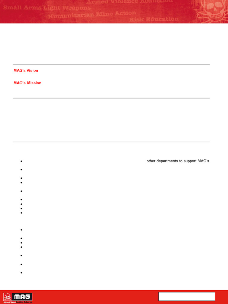 HRSOP Annex 01 - Job Description - EHS Coordinator FINAL 2024 | PDF