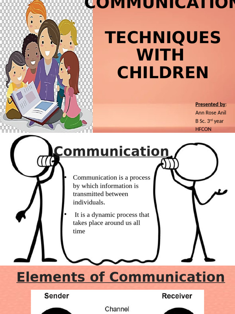 Communication Techniques For Children | PDF