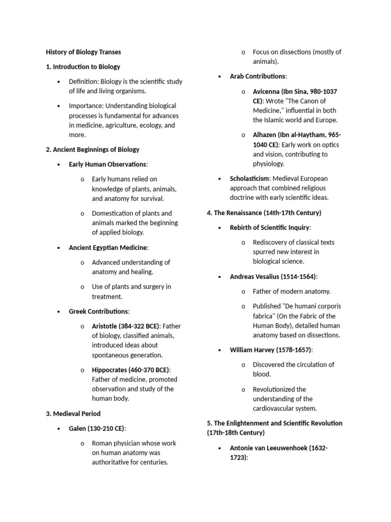 Evolution of Biological Science History | PDF | Genetics | Evolution