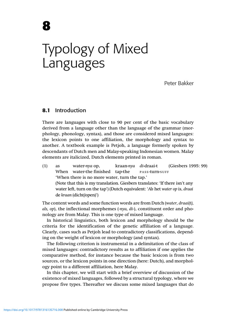 Bakker_typology_of_mixed_languages | PDF