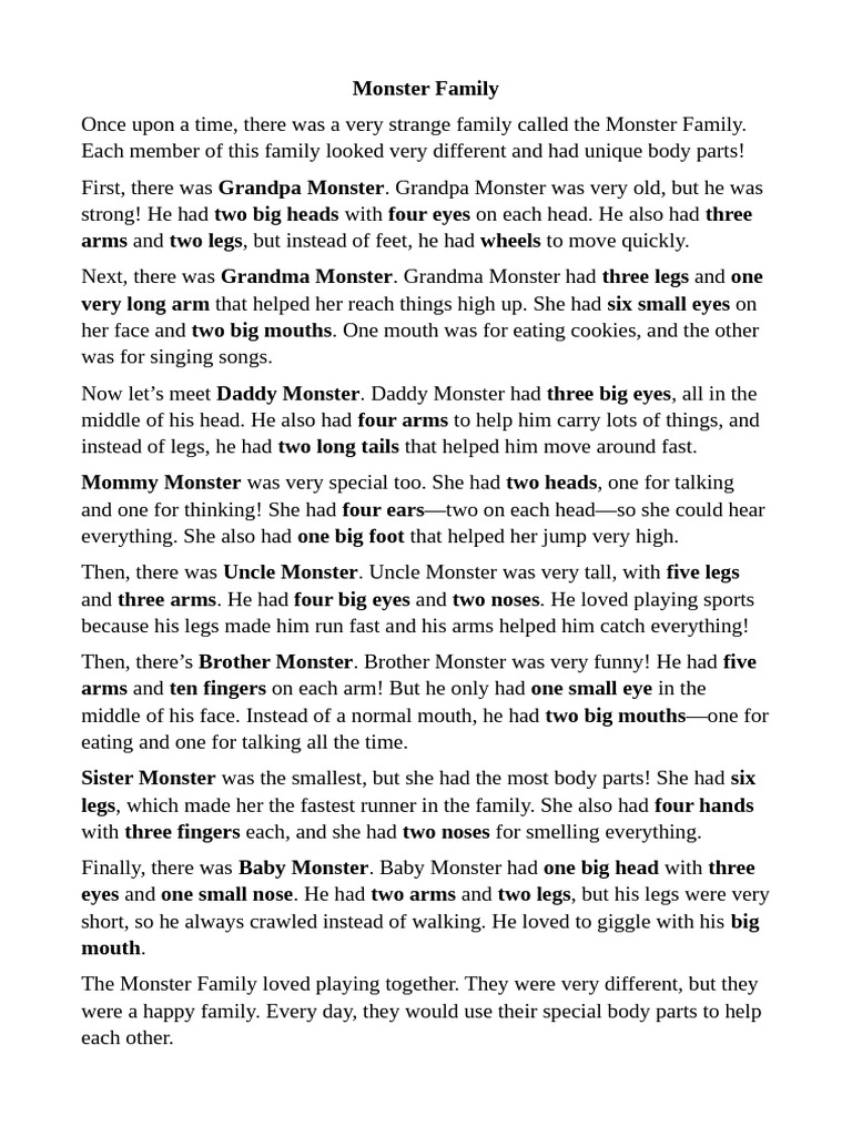 Monster Family | PDF