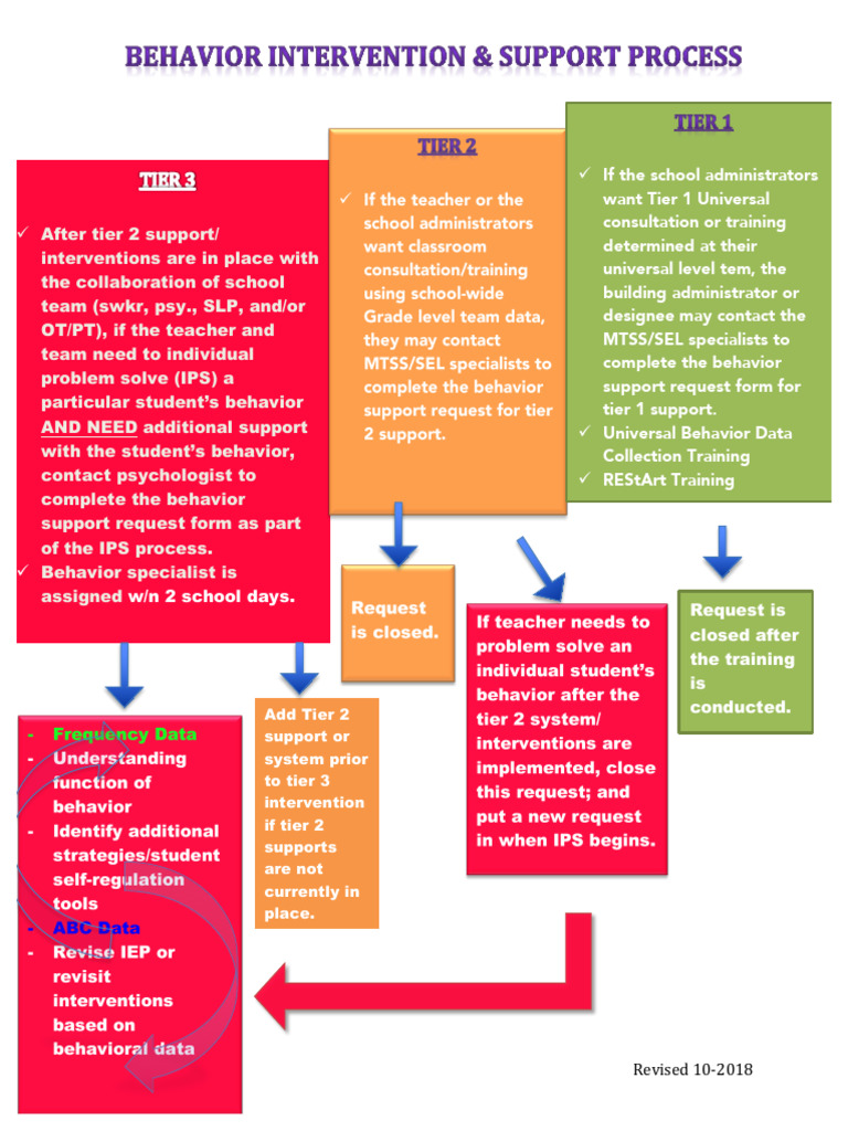 Beh Support Flow Chart Revised 10-2018 | PDF