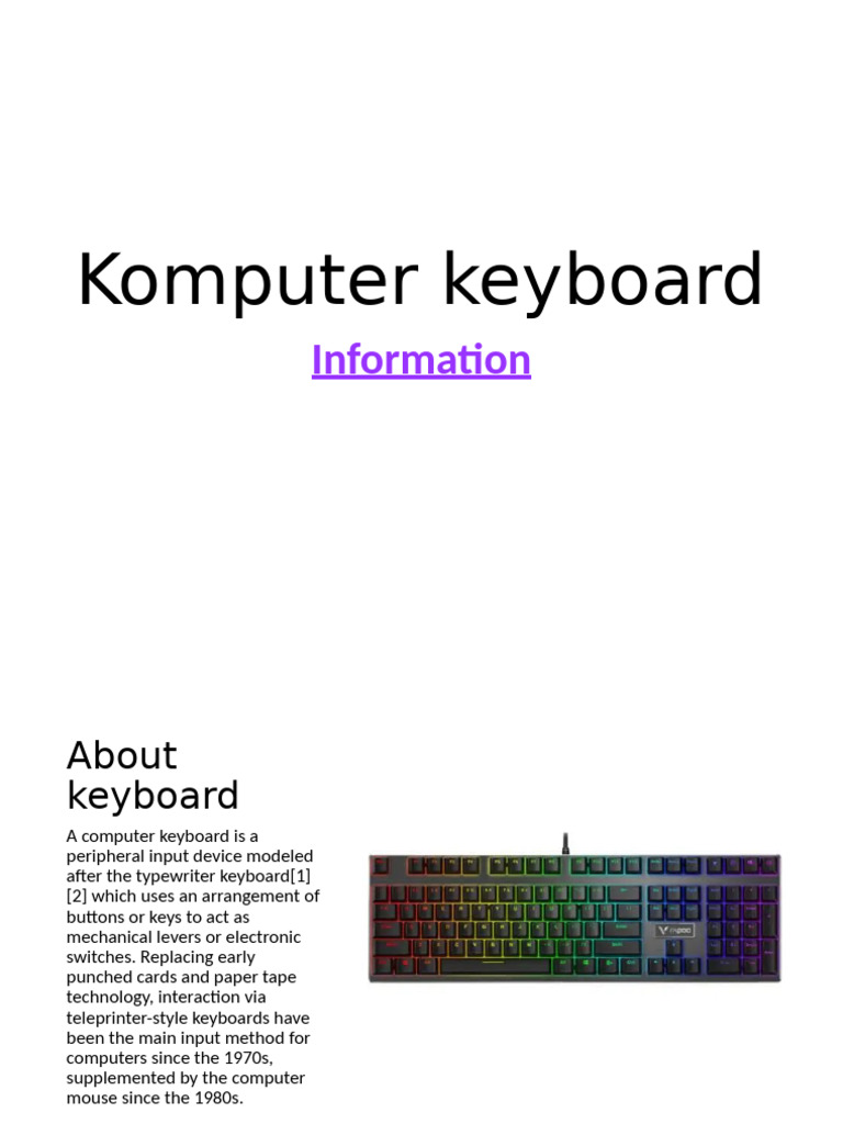 Komputer Keyboard | PDF