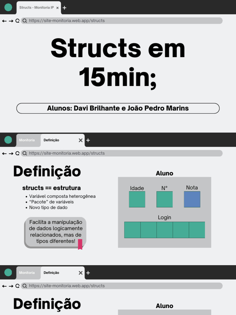 Structs em 15min | PDF