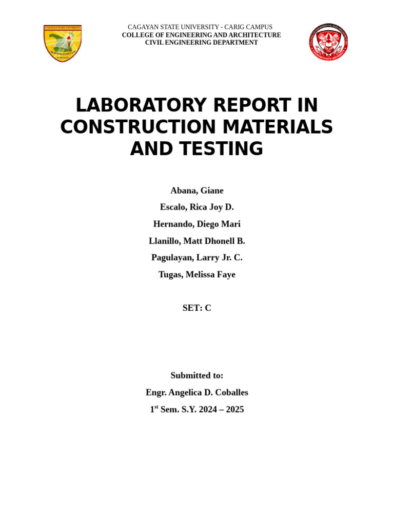 Laboratory Manual CMT | PDF
