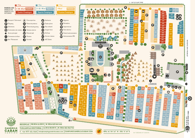Mapa Camping Cambrils Caban | PDF