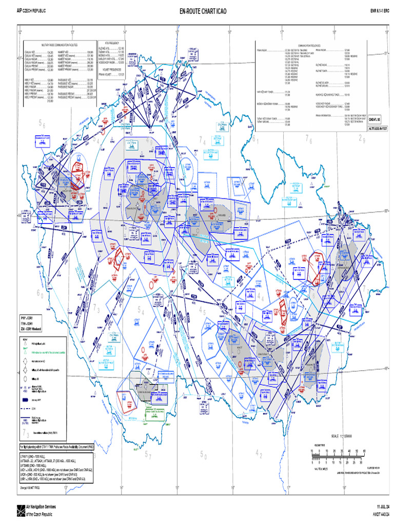 FIR LKAA - Low En-route chart AIP | PDF