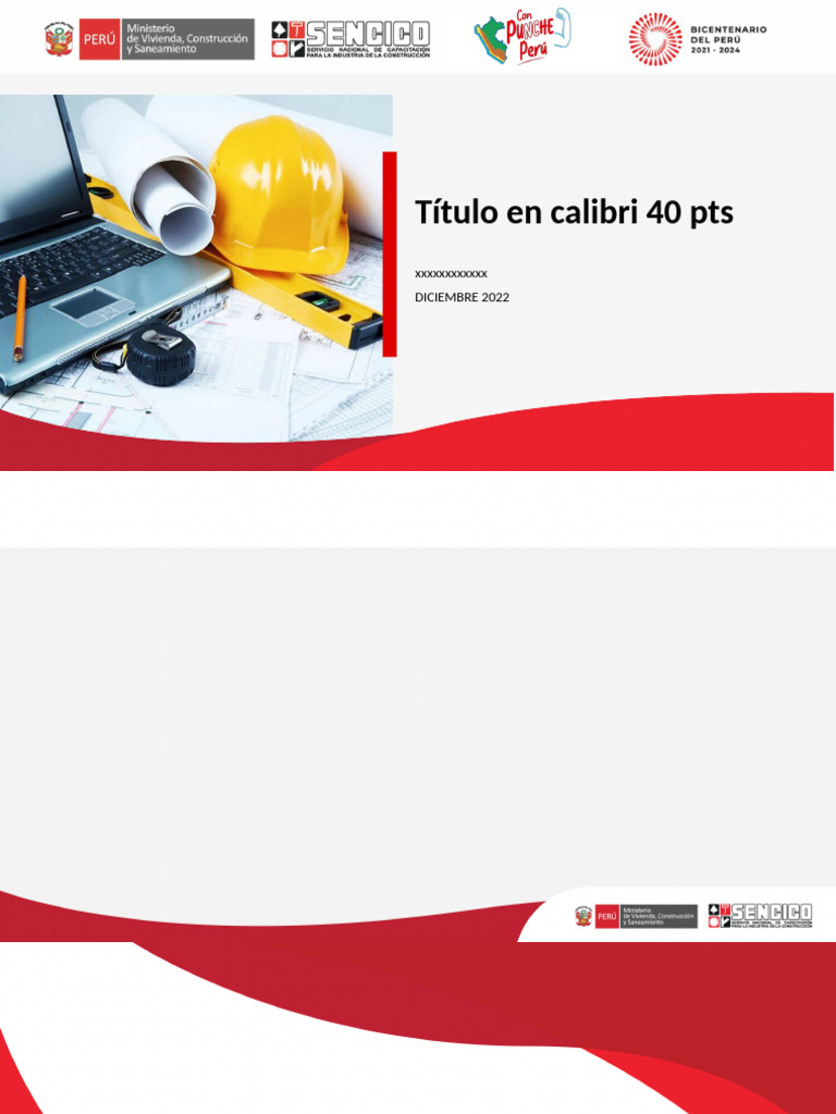 00 PPT-plantilla SENCICO 2023 Actualizada de Acuerdo A RM (1) (1) (1) 3 | PDF