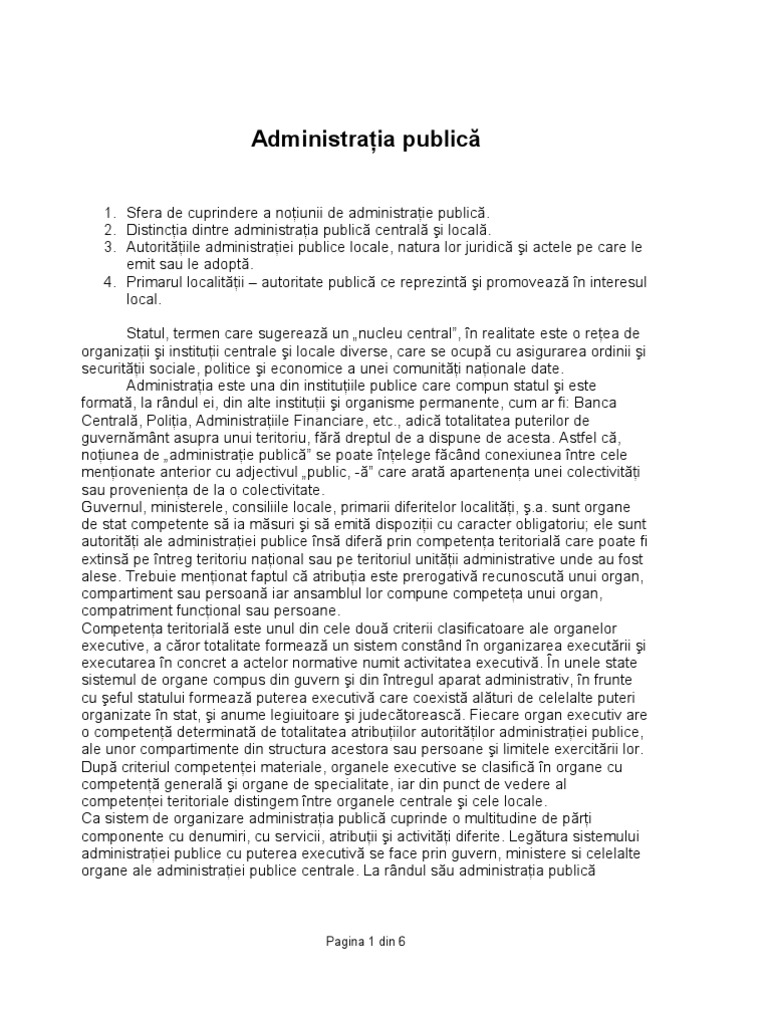Administratia Publica | PDF