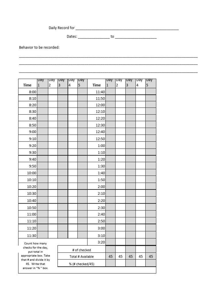 10_minute_interval_data_sheet | PDF