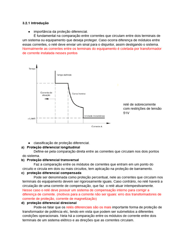 Relé Diferencial De Corrente 87 1 Pdf