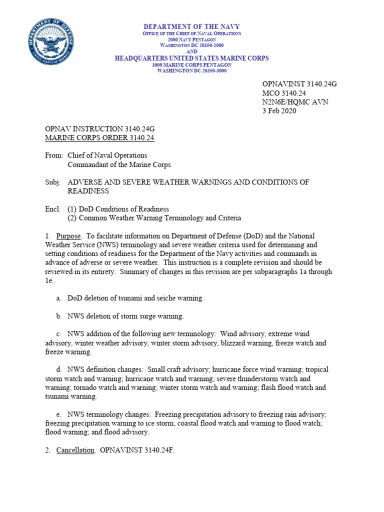 Department of The Navy: O C N O 2000 N P W DC 20350-2000 AND 3000 ...