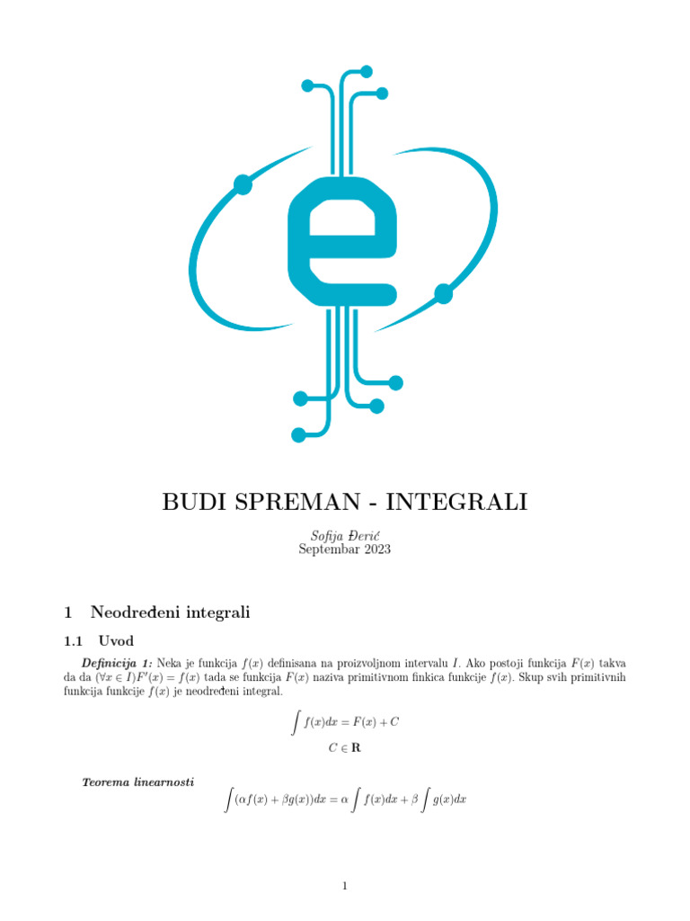 Integrali - BS 2024 | PDF