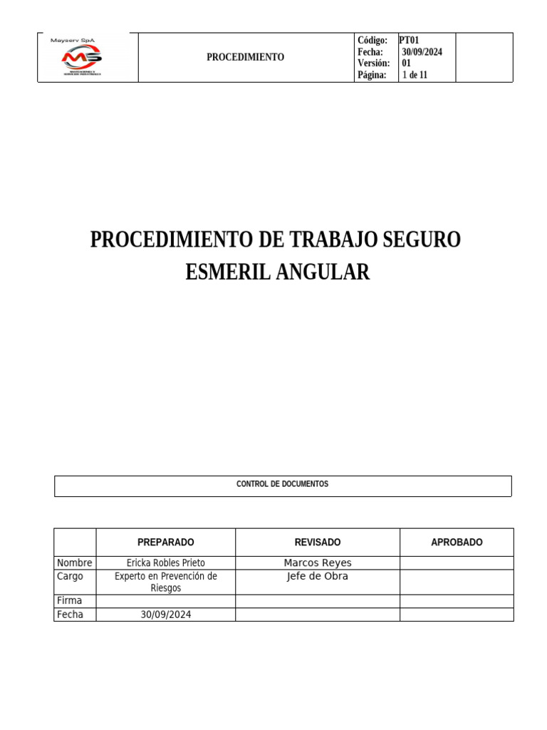 PTS Esmeril | PDF