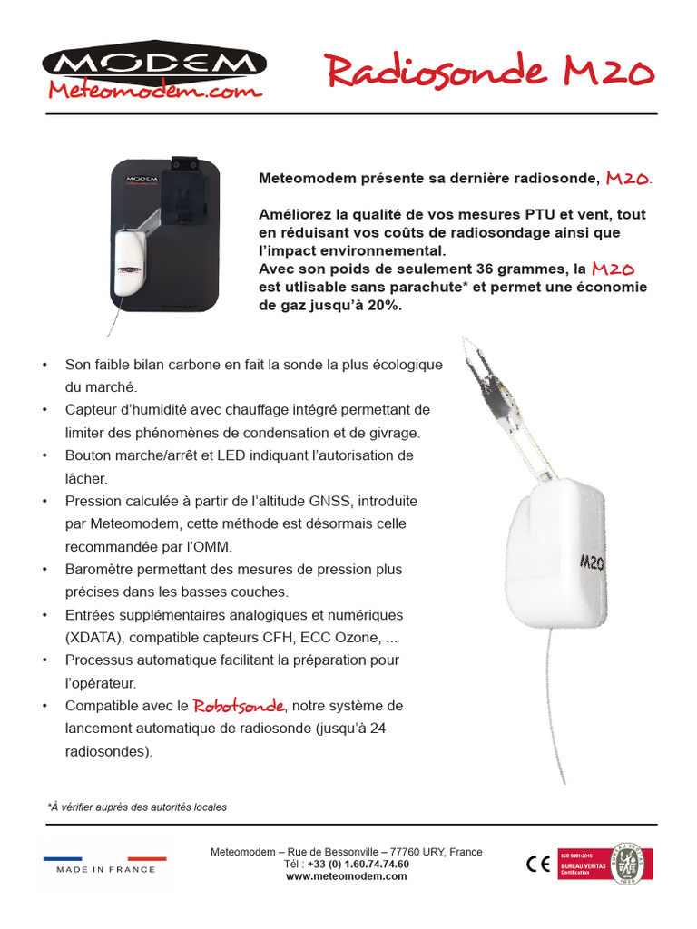 Radiosonde M20: Robotsonde | PDF