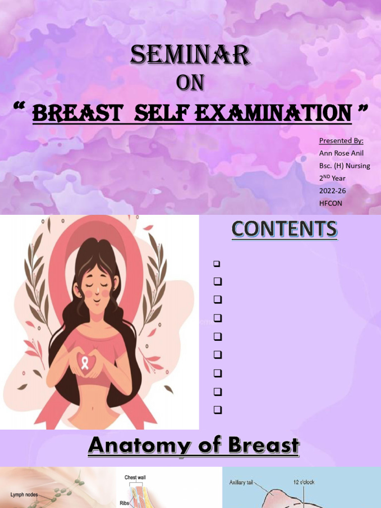 Breast Self Examination (BSE) | PDF