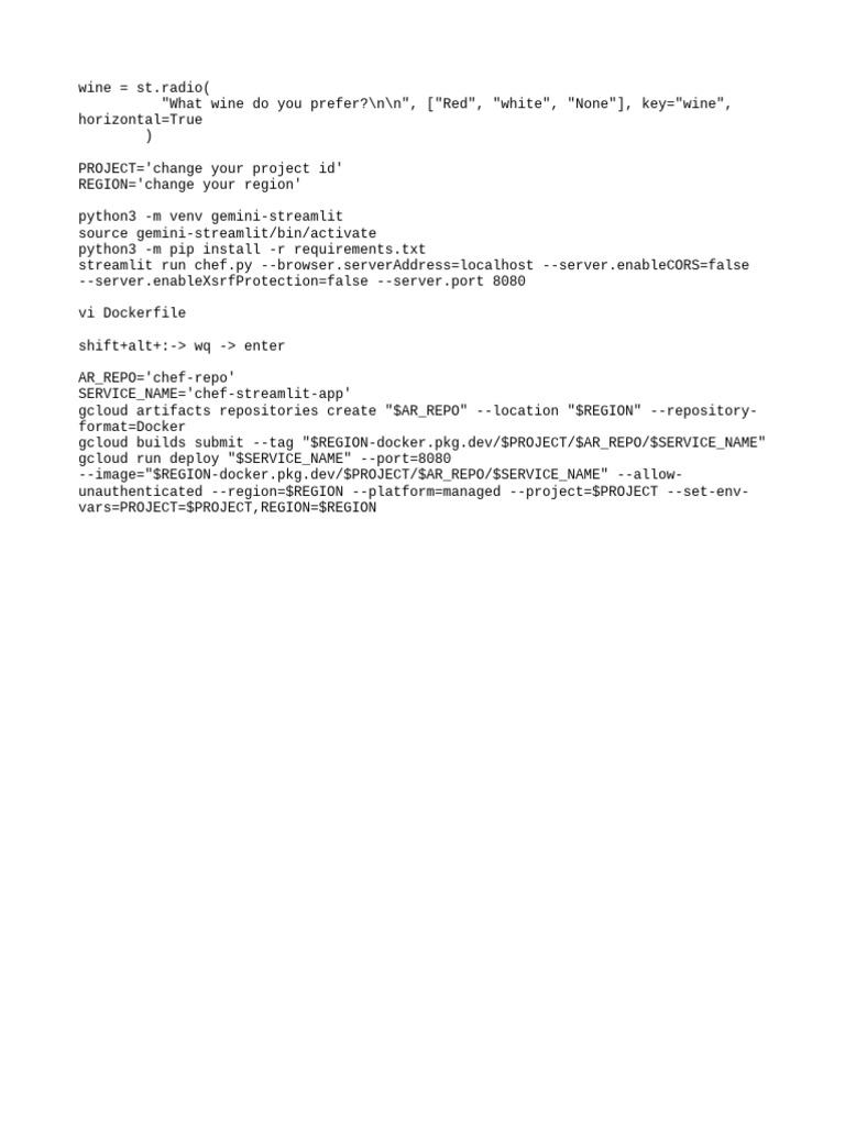 Develop GenAI Apps With Gemini and Streamlit Challenge Lab | PDF