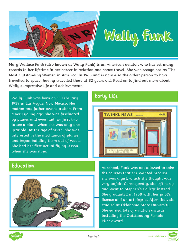 Year 6 Reading Comprehension - Biography | PDF