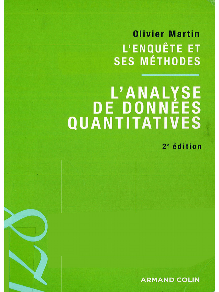 L'analyse de Donnees Quantitatives | PDF