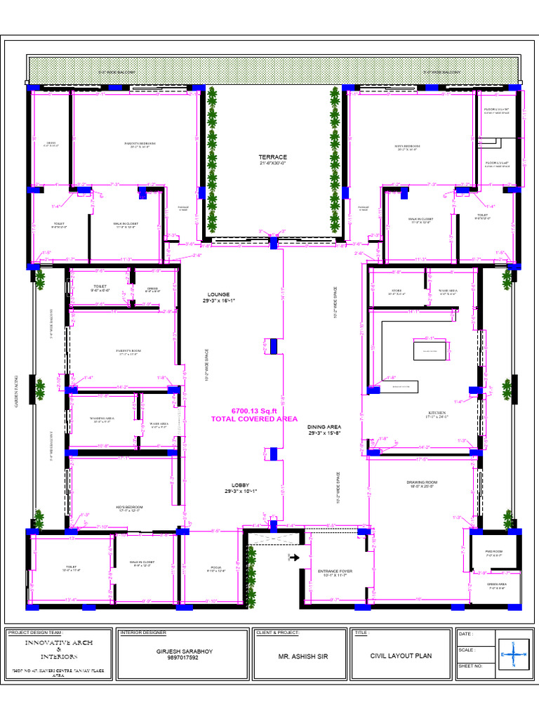 Ashish Sir Ranjee Height's Civil Plan-Old | PDF