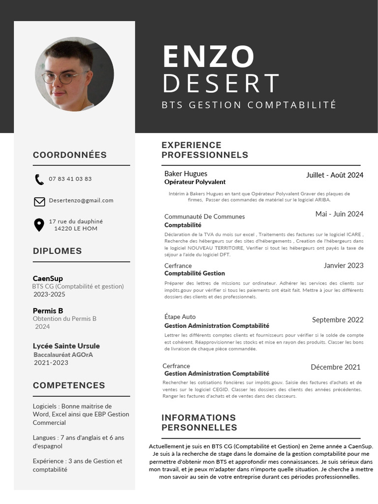 Copie de Copie de Modern Professional CV Resume | PDF
