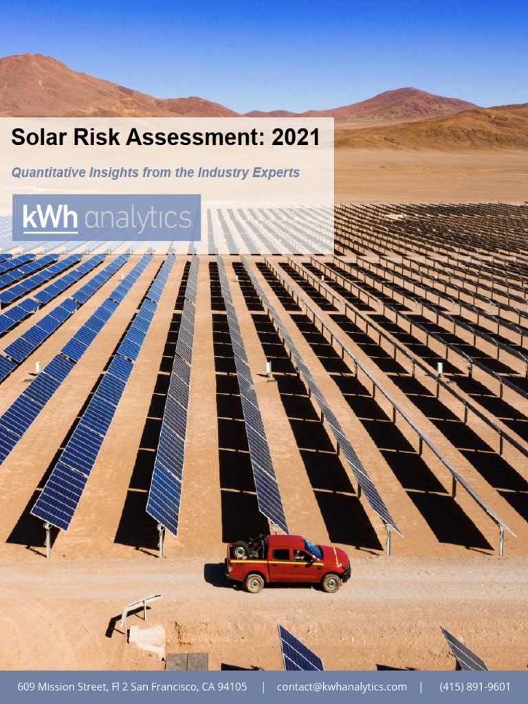 2021 Solar Risk Assessment Insights | PDF | Photovoltaics | Finance ...