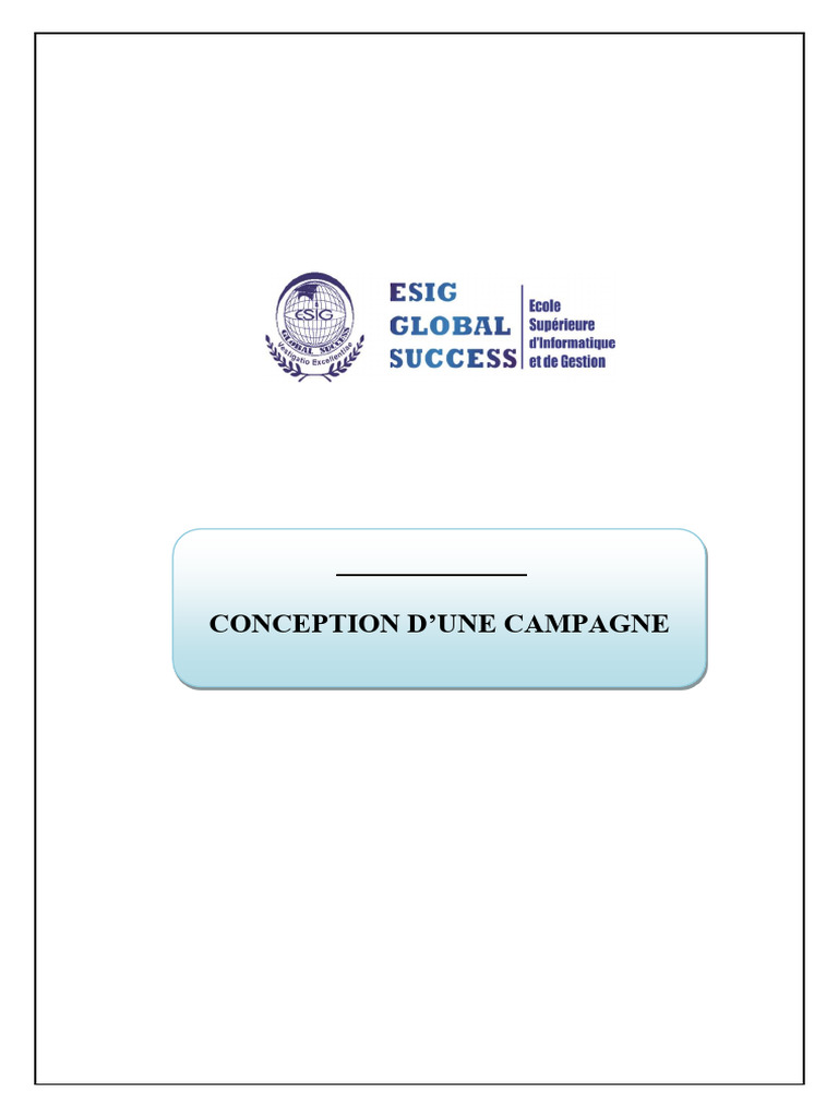Cour de Communication ESIG | PDF