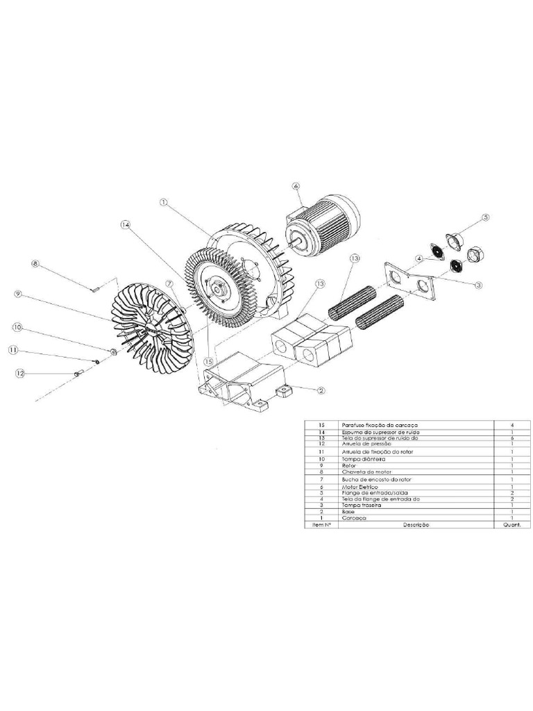 COMPRESSOR RADIAL - Vista Explodida - Compressed | PDF