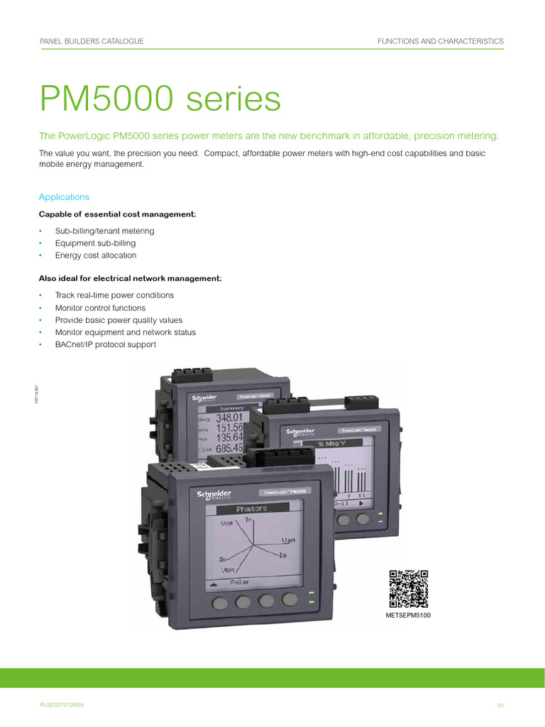 Schneider PM5000 | PDF