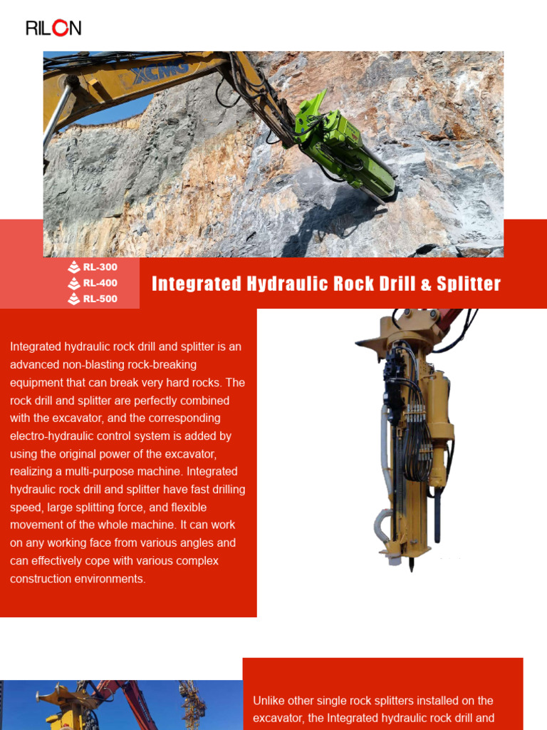 Integrated Hydraulic Rock Drill Splitter Rilon Pdf