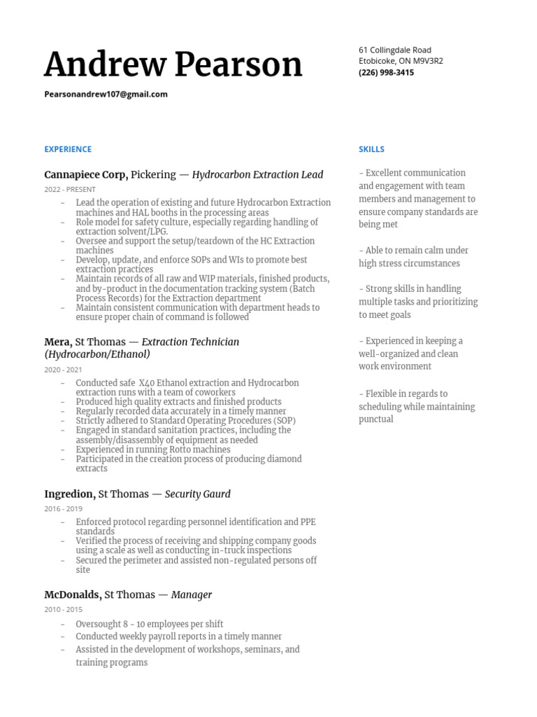 Andrew Resume | PDF