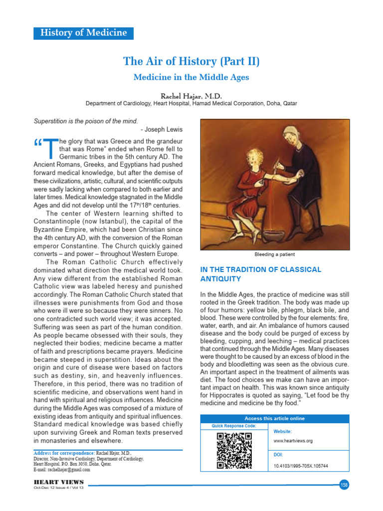 The Air of History (Part II) - MEDICINE | PDF The Air of History (Part II) - MEDICINE | PDF
