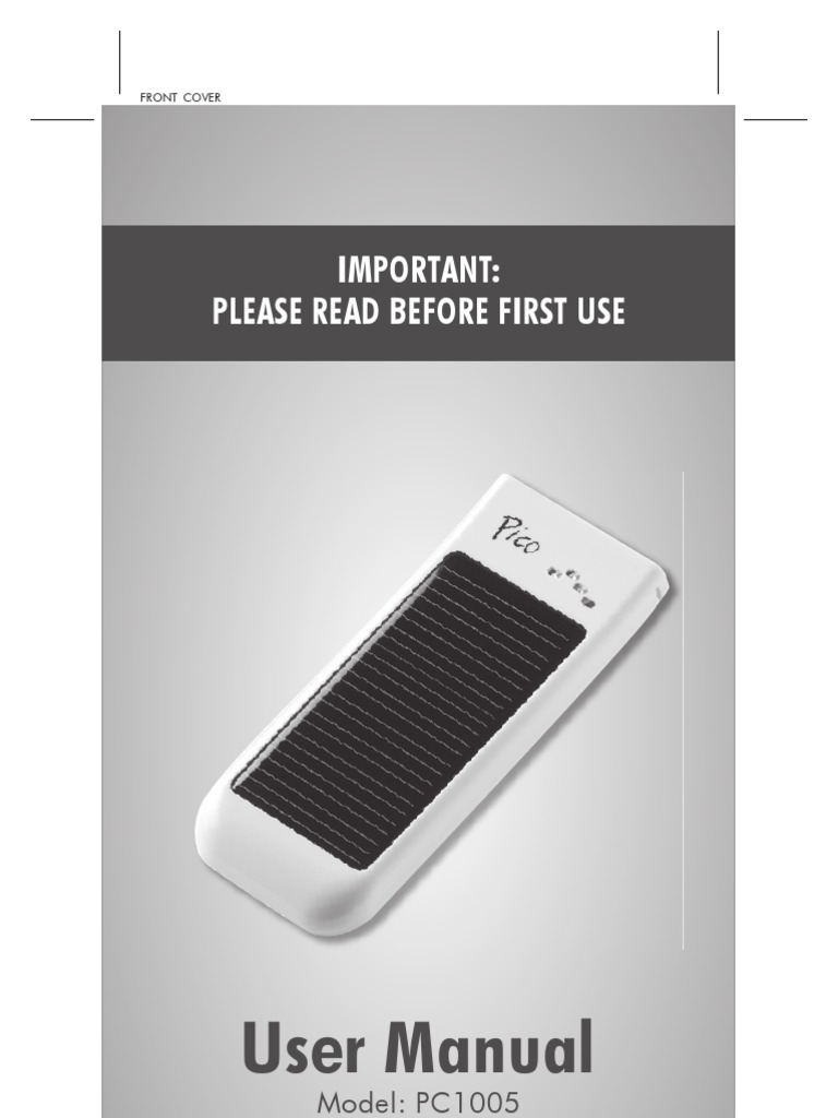 PICO User Manual | PDF | Battery Charger | Usb