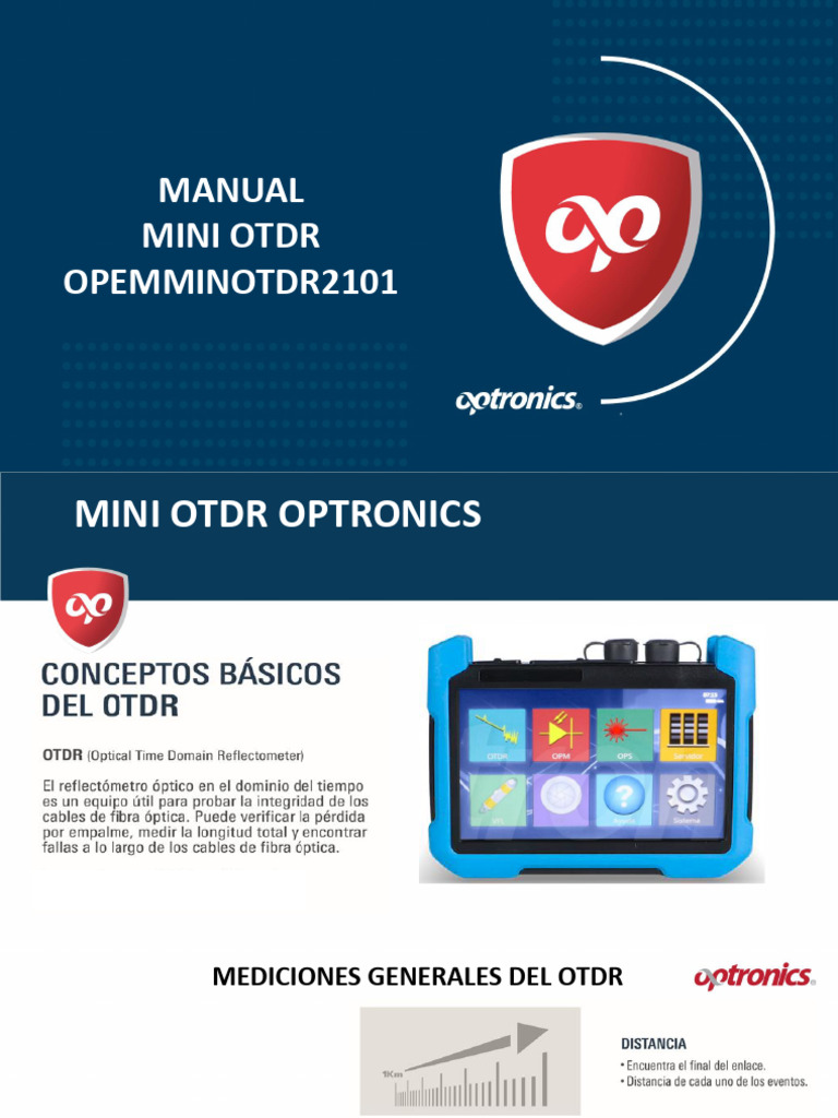 Manual de Mini OTDR | PDF