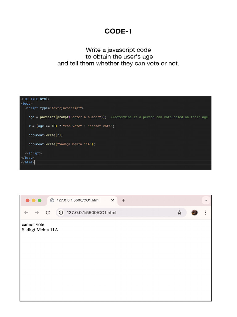 Javascript Project File | PDF