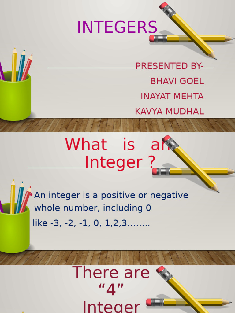 INTEGERS | PDF