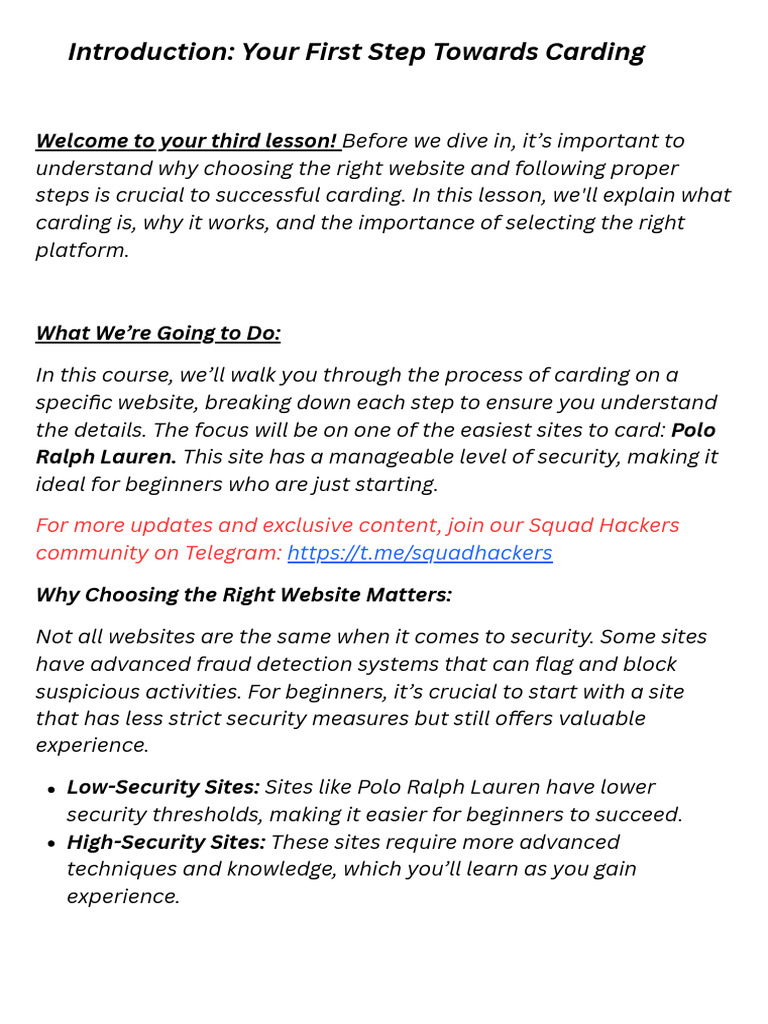 Carding SquadHackers | PDF