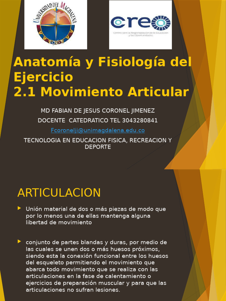 2.1 Movimiento Articular | PDF