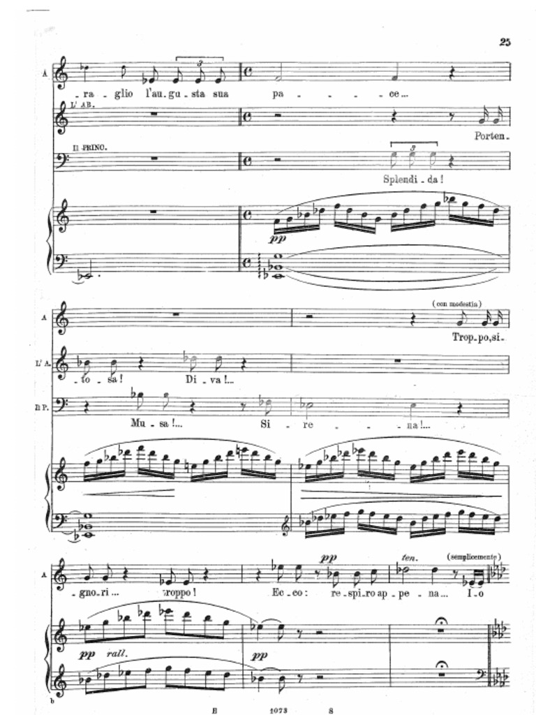 Cilea - Io Son L'umile Ancella (Adriana Lecouvrer) | PDF