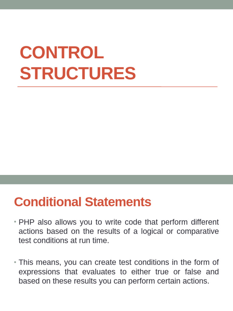Control Structures | PDF