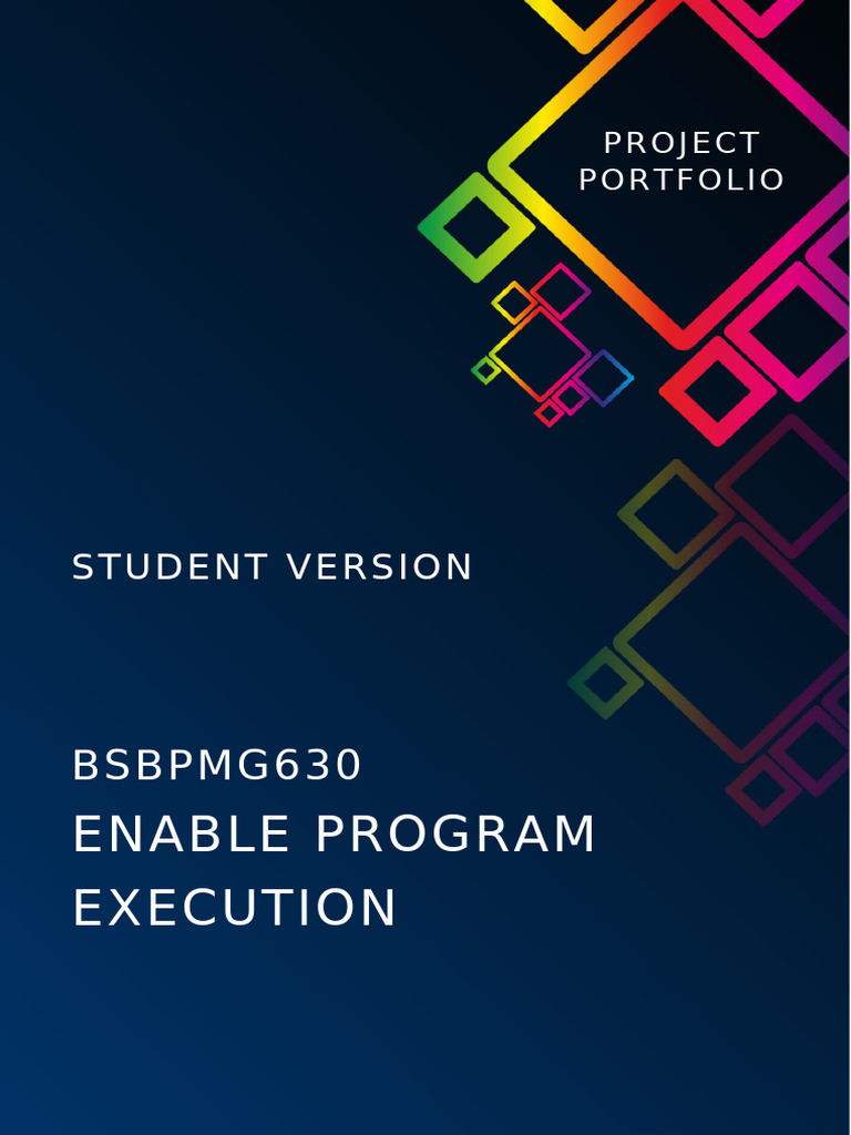 BSBPMG630 Project Portfolio Version 2 Done | PDF