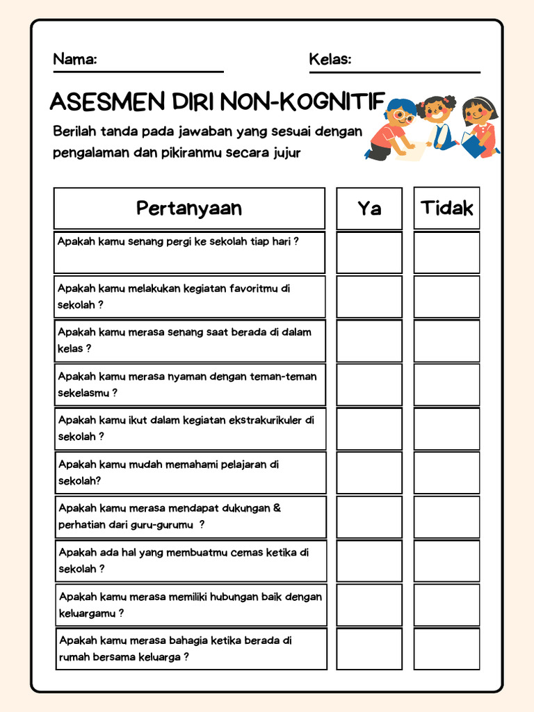 Asesmen Diri Non-Kognitif | PDF